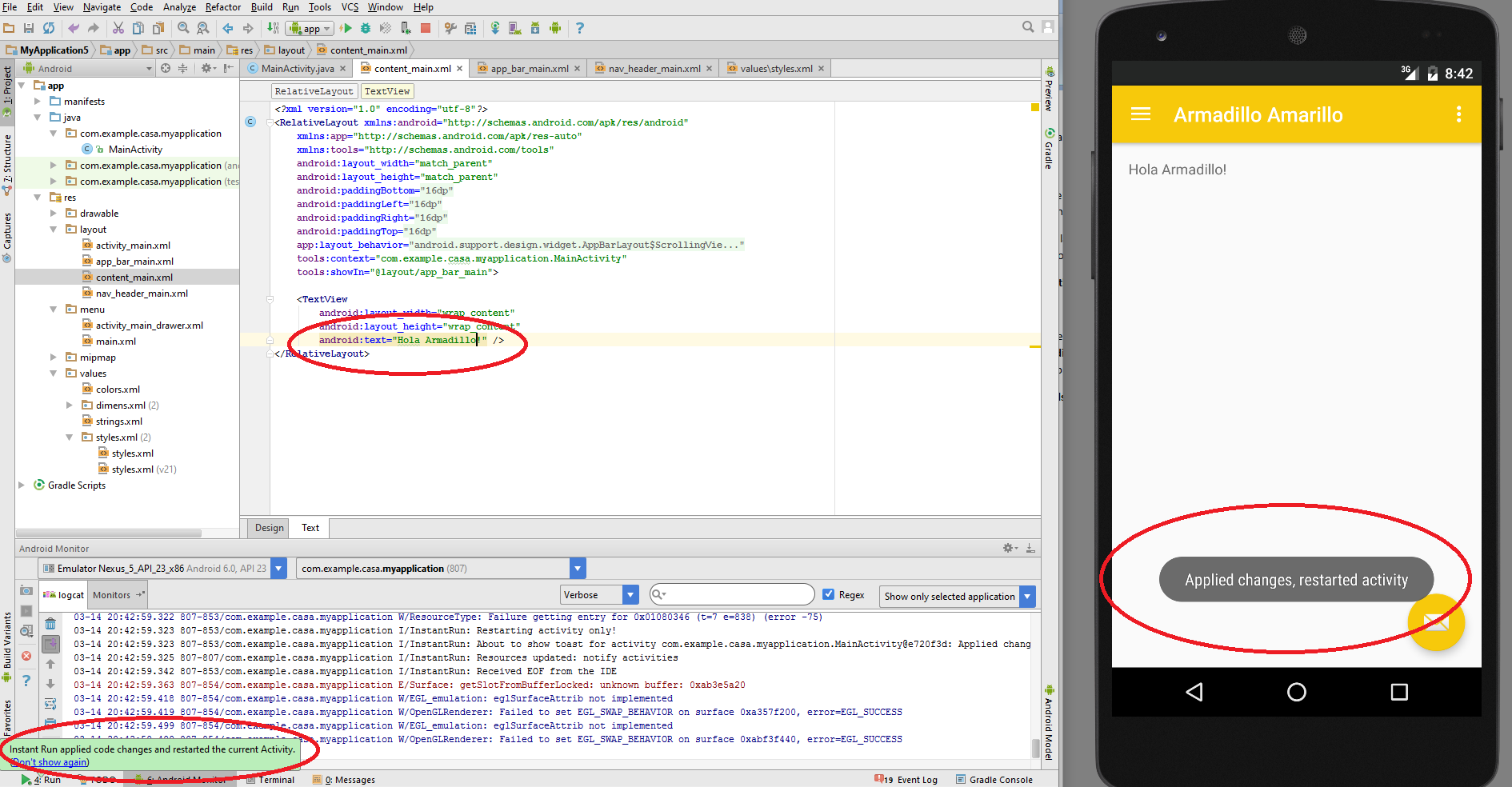 Novedades de Android Studio 2.0 - Armadillo Amarillo